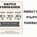 Soccer RAFFLE Fundraiser Editable Template for PTO and PTA. Flyer for ...