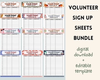 Pto Sign up Sheet - Etsy