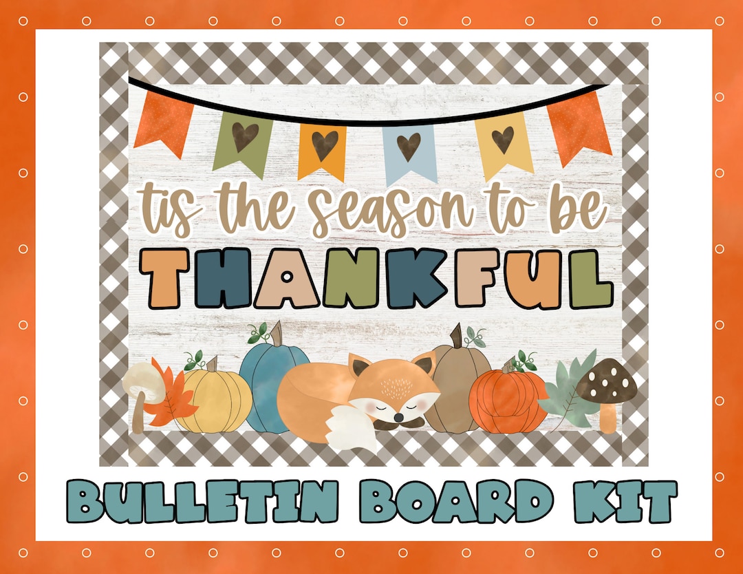 Thanksgiving Bulletin Board Kit for Classroom Decor - Etsy