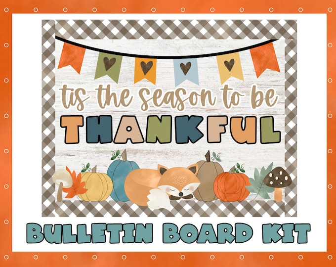 Thanksgiving Bulletin Board Kit for Classroom Decor - Etsy