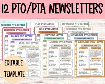 PTA Meeting Flyer Template Join the PTA PTO Editable - Etsy