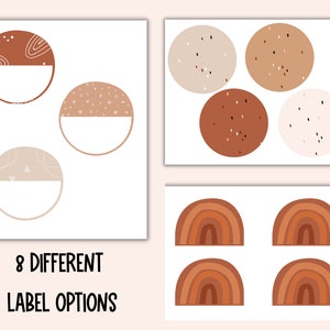 BOHO Neutral Student Name Tags and Class Labels for Classroom ...