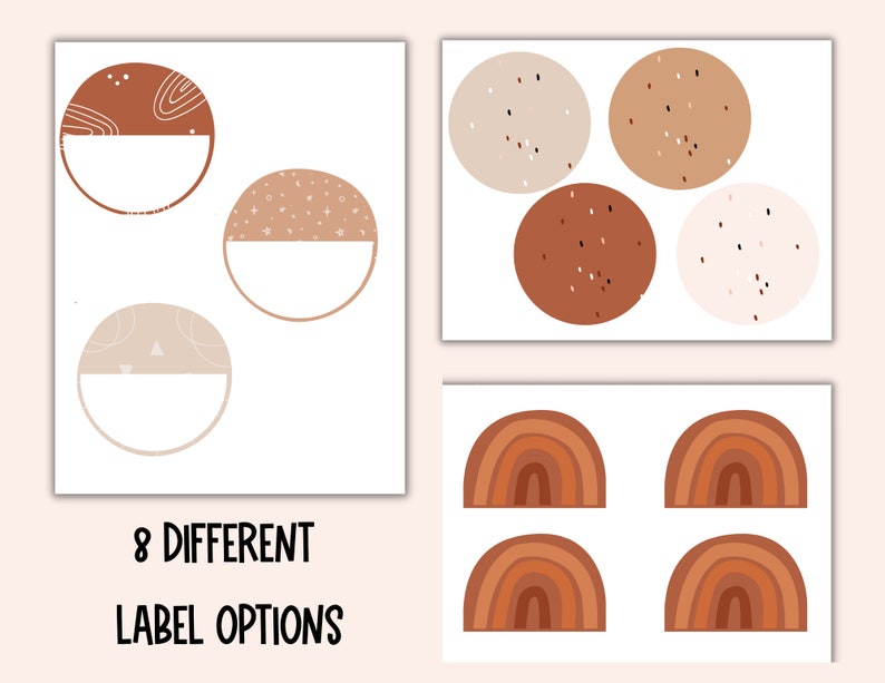 BOHO Neutral Student Name Tags and Class Labels for Classroom ...