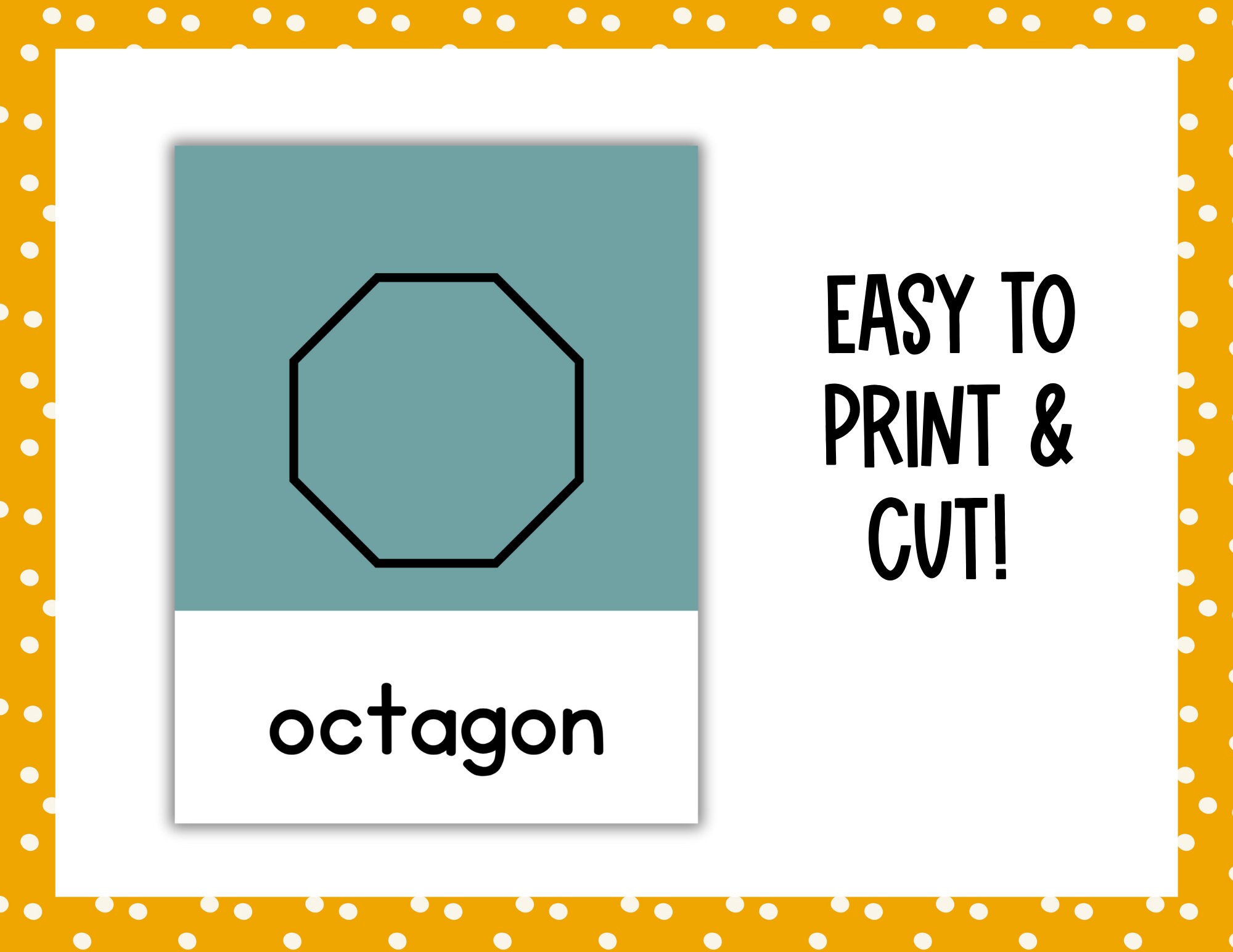 Shape Posters and Cards - Teacher Decor - Bumble Bee Theme - Etsy