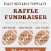 Football RAFFLE Fundraiser Editable Template for PTO and PTA. Flyer for ...