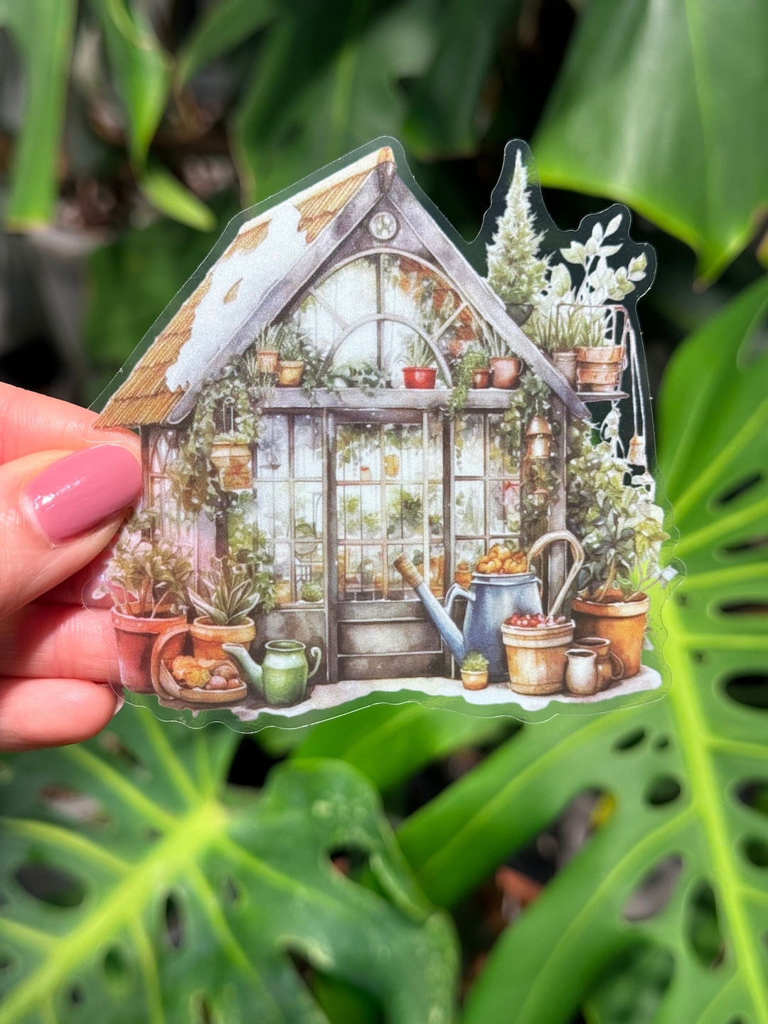 Greenhouse Stickers Plant Collection Sticker Plant and Green Houseplant ...