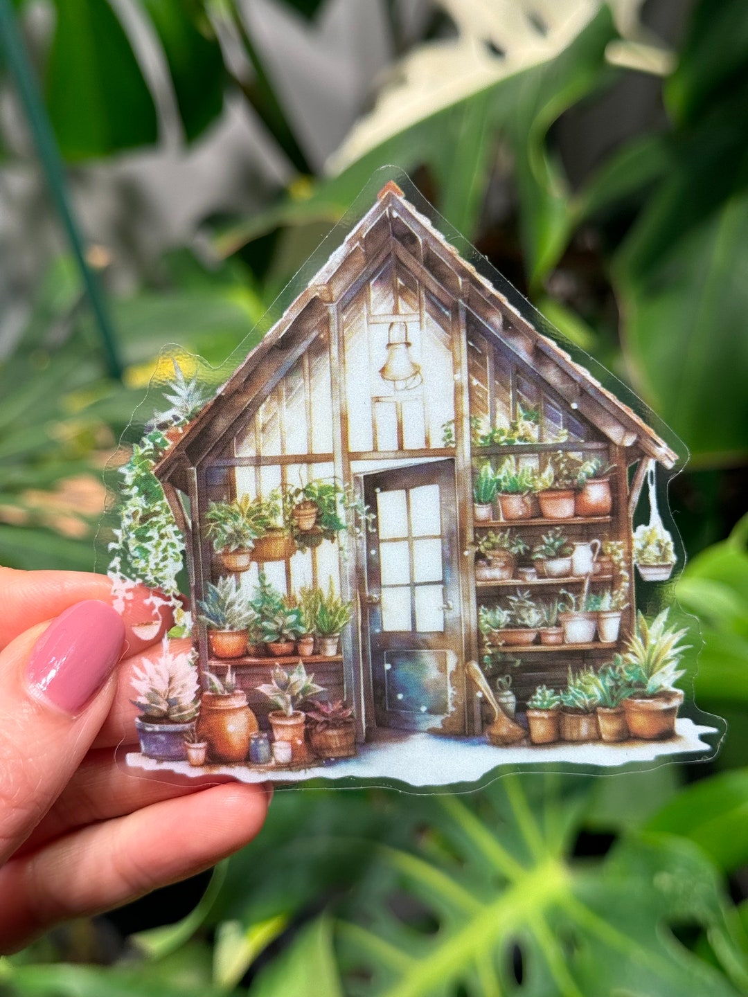Greenhouse Stickers Plant Collection Sticker Plant and Green Houseplant ...