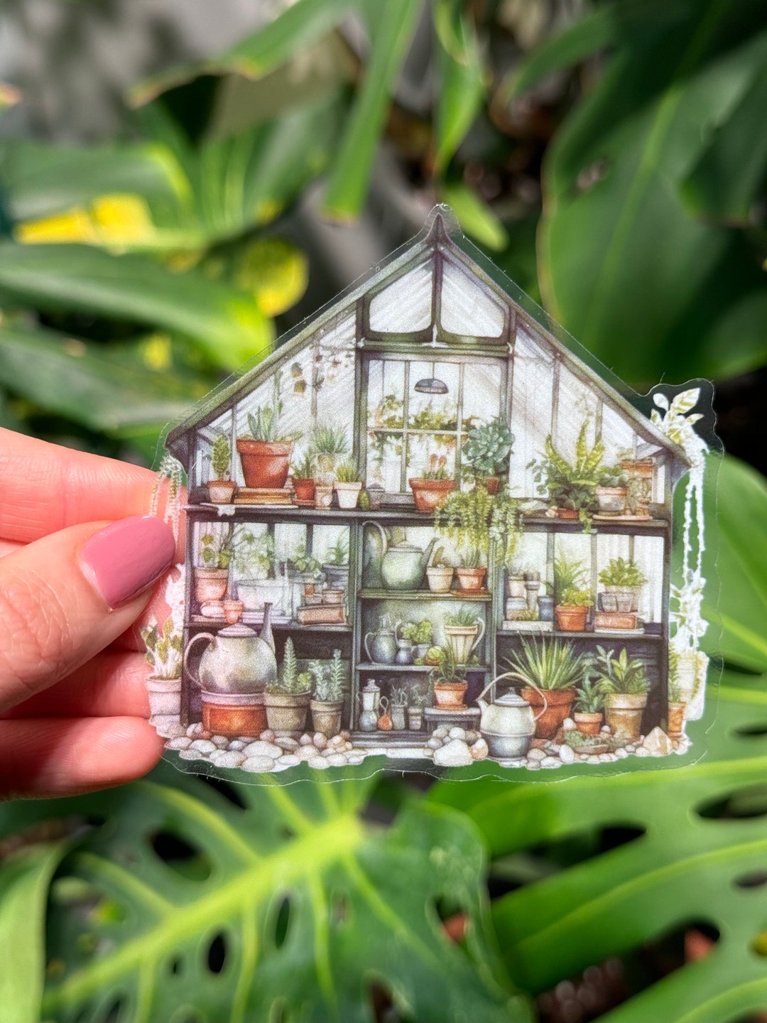 Greenhouse Stickers Plant Collection Sticker Plant and Green Houseplant ...