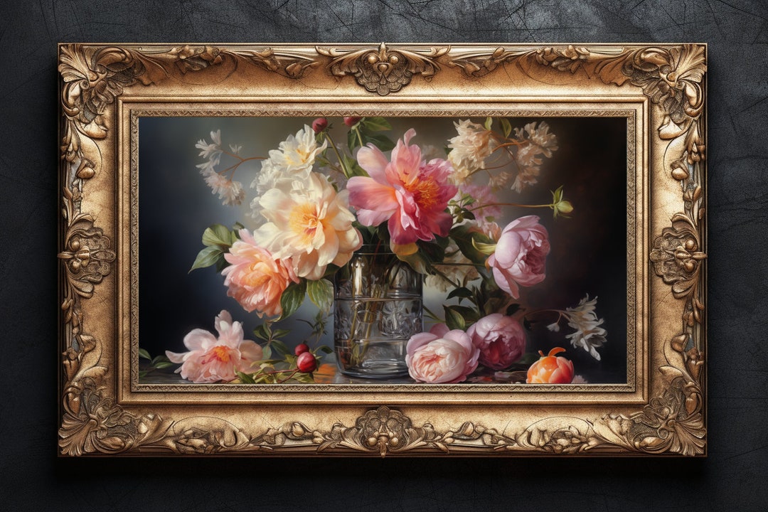 Victorian Flowers Print Digital Download | Vintage Spring Art | Antique ...