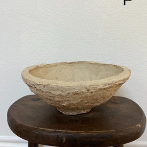 Paper Mache Bowl Wabi Sabi Decor - Etsy
