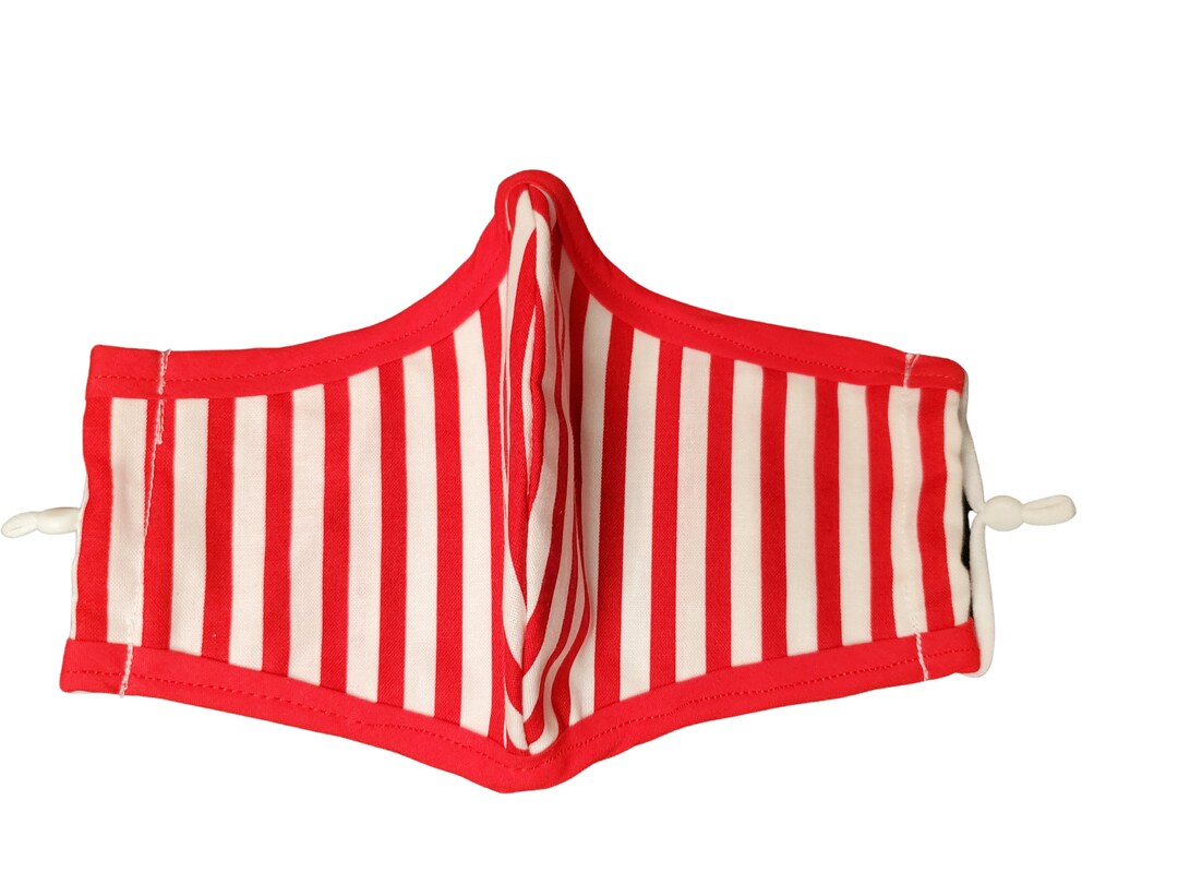 Diva Striped DST Red & White Sorority Woman D9 Face Mask - Etsy