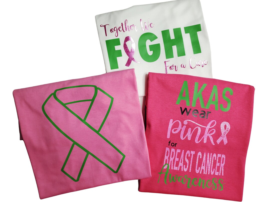 Pretty Girl Breast Cancer Awareness Sorority Pink & Green - Etsy