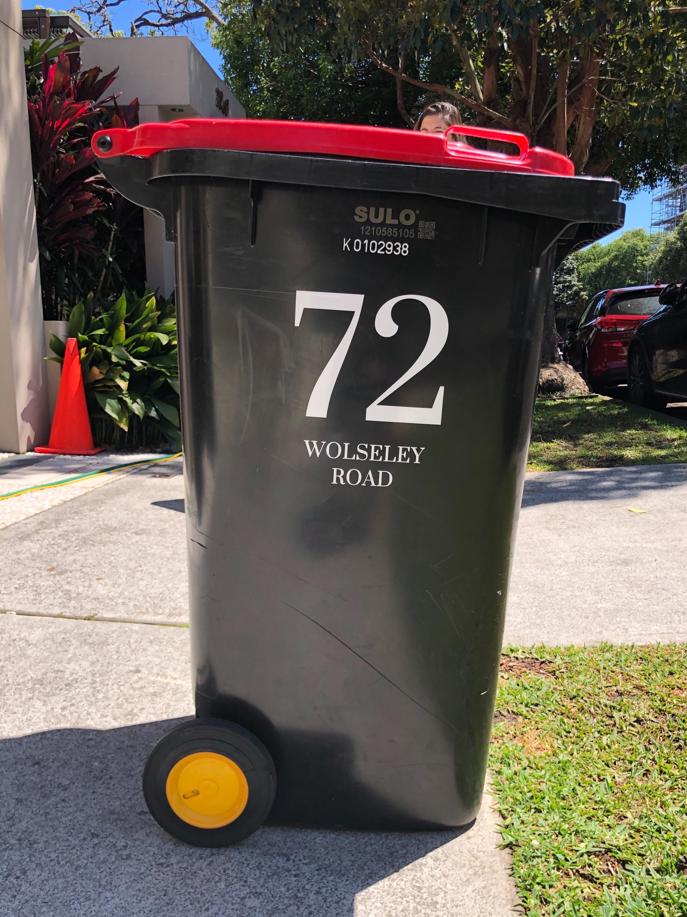 Wheelie Bin Street Name & Number Sticker - Etsy