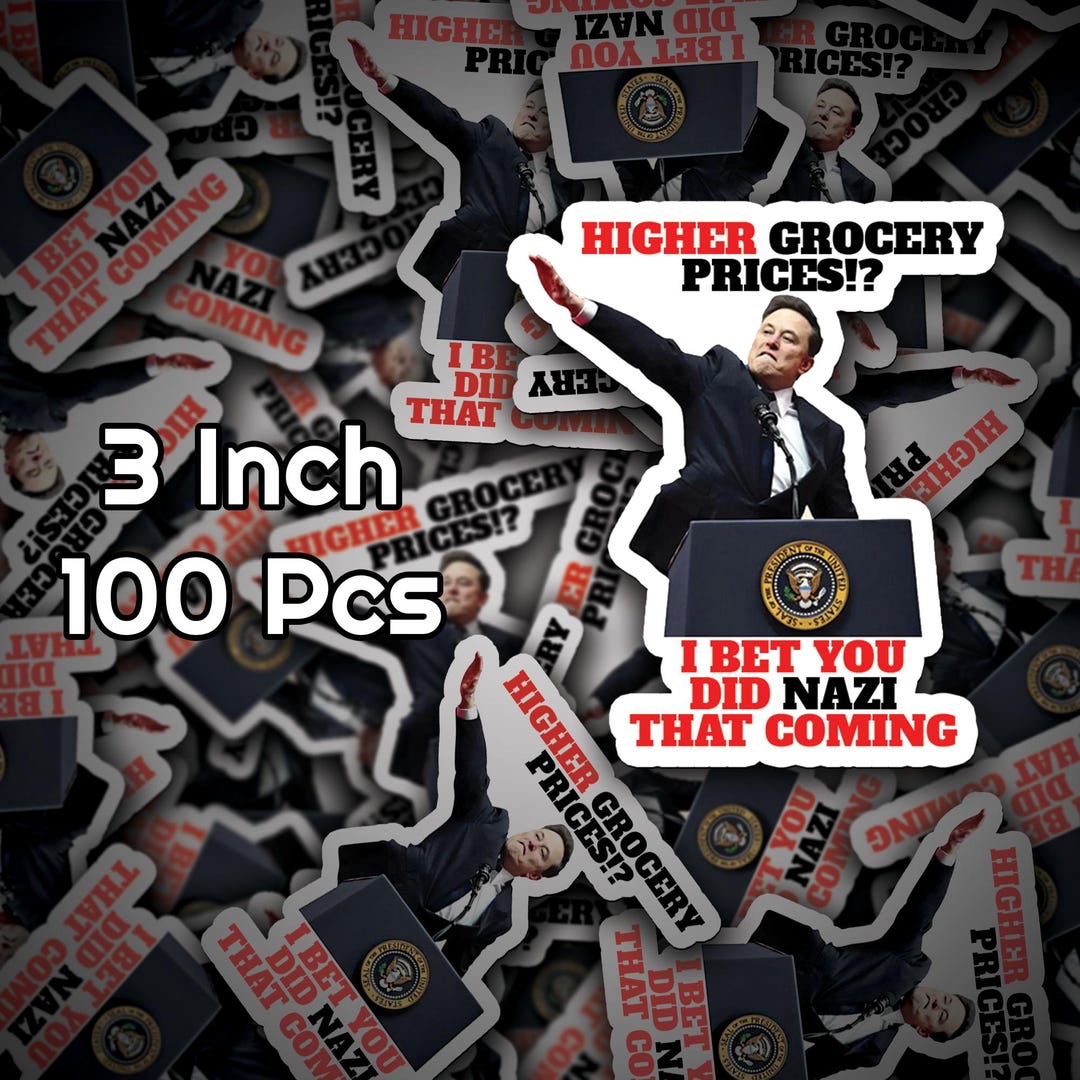 100 Pc Anti Elon Musk Sticker Pack, Fuck Elon Sticker, Pack Anti Trump ...