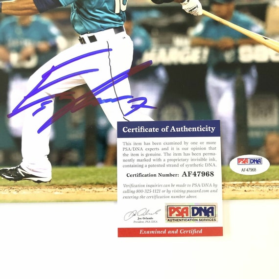 Collectibles Memorabilia Eric Thames Signed 8X10 Photo Psa/Dna Seattle ...
