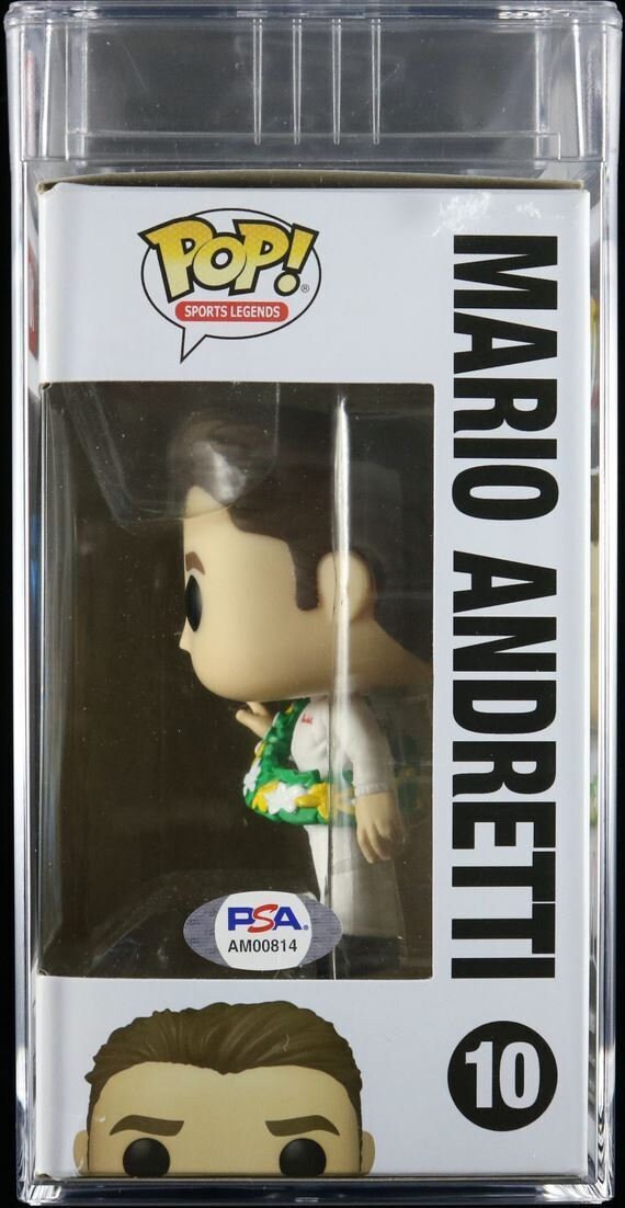 Mario Andretti Signed Funko Pop Psa/dna Autographed Nascar - Etsy