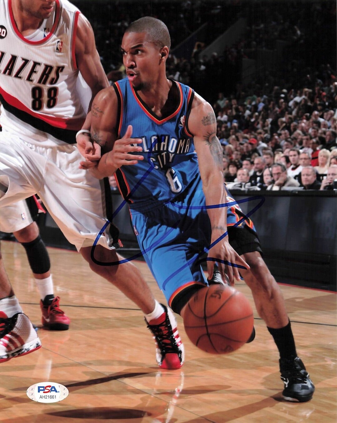 Eric Maynor Signed 8X10 Photo Psa/dna Oklahoma City Thunder - Etsy