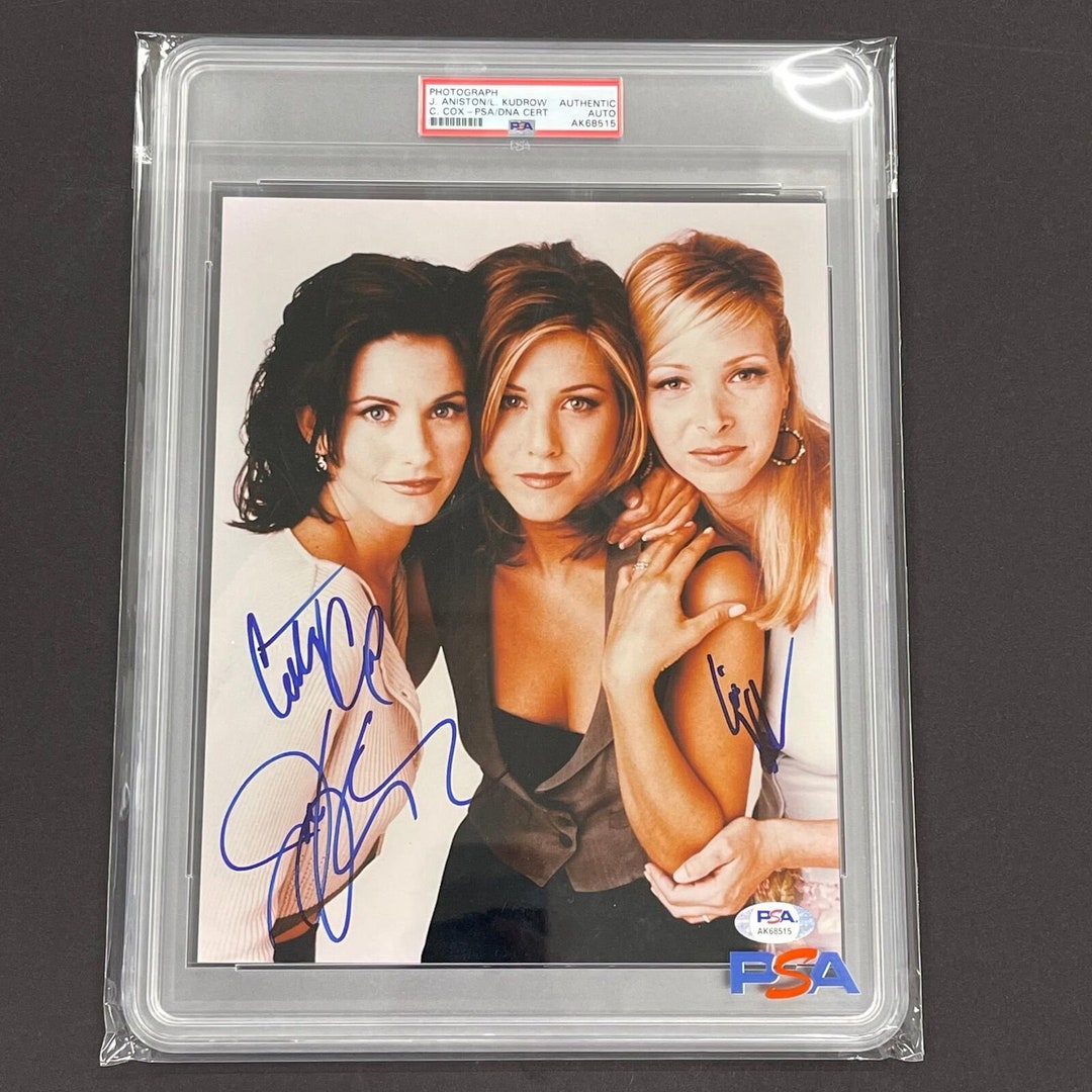 Jennifer Aniston, Lisa Kudrow, Courtney Cox Signed Photo Slabbed Psa ...