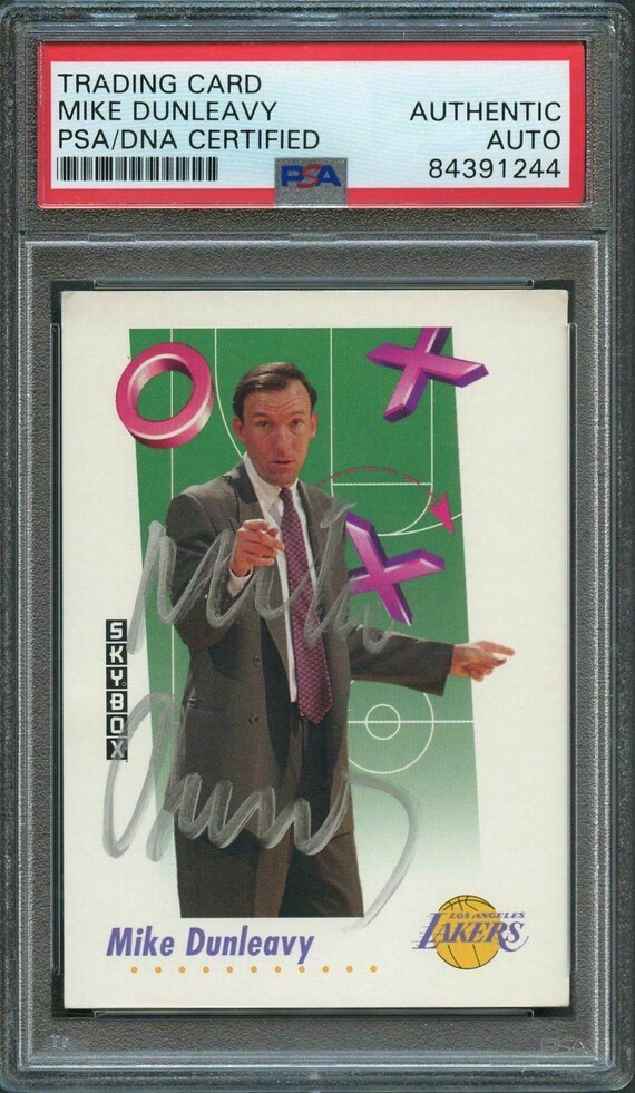 1991-92 Skybox 390 Mike Dunleavy Signed Card Auto Psa Slabbed - Etsy