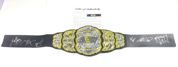 Aew Wrestling Stars Signed Championship Belt Psa/dna Aew - Etsy
