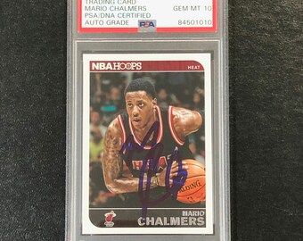 Mario Chalmers Signed 8X10 Photo Psa/Dna Memphis Grizzlies Autographed ...