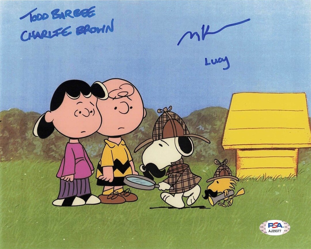 Todd Barbee Melanie Kahn Signed 8X10 Photo Psa/dna Peanuts - Etsy