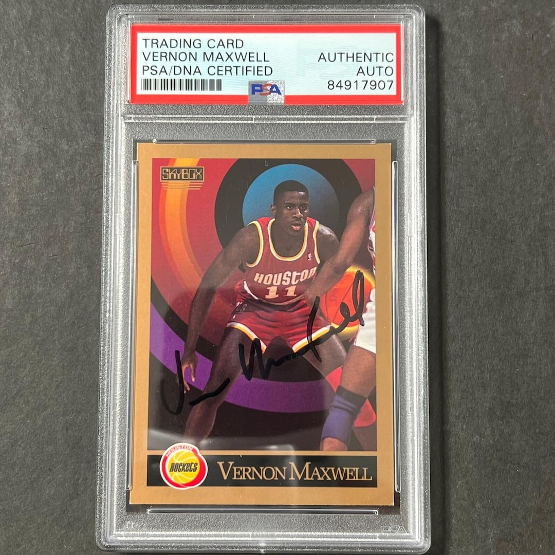 1989-90 Skybox 109 Vernon Maxwell Signed Card Auto Psa Slabbed - Etsy