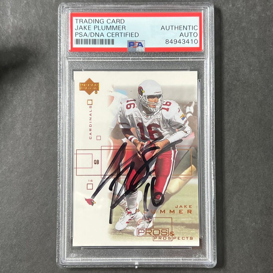 2001 Upper Deck 1 Jake Plummer Signed Card Psa Slabbed Auto Cardinals ...