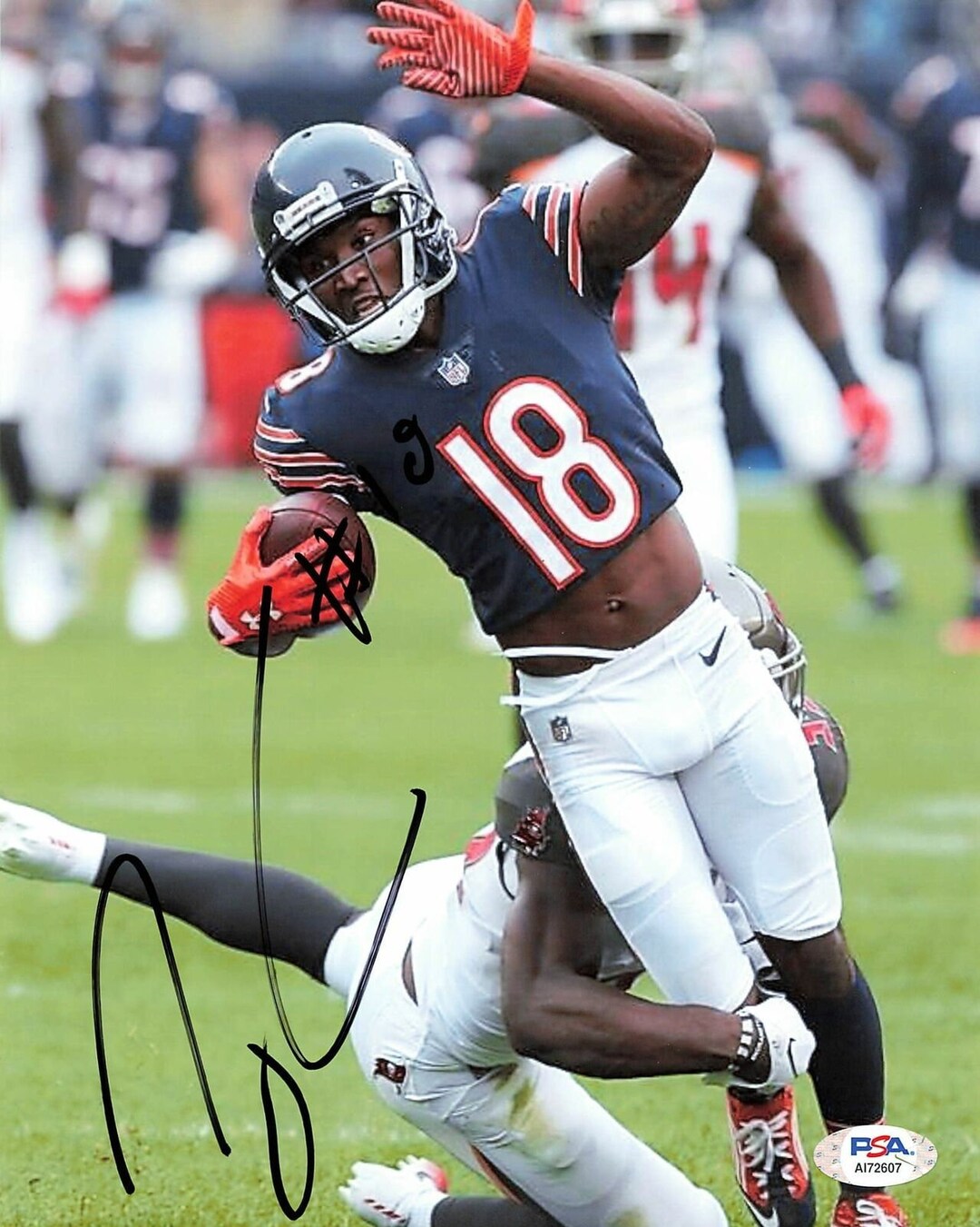 Taylor Gabriel Signed 8X10 Photo Psa/dna Chicago Bears Autographed - Etsy