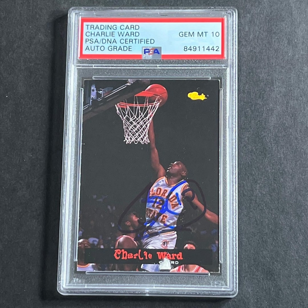 1994-95 Classic 3 Charlie Ward Signed Card Psa Auto 10 Slabbed - Etsy