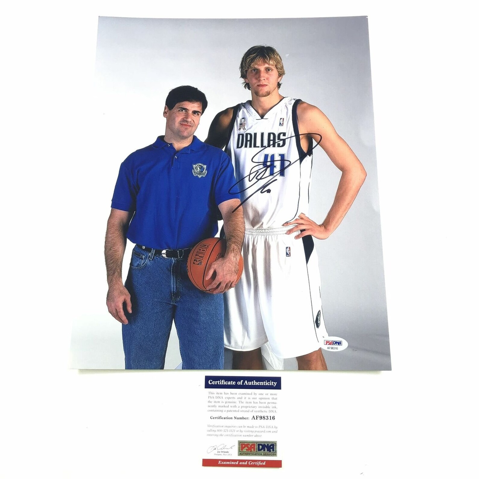 Dirk Nowitzki Signed 11X14 Photo Psa/dna Dallas Mavericks - Etsy