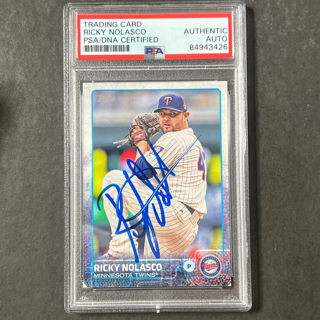 2015 Topps 185 Ricky Nolasco Signed Card Psa Slabbed Auto - Etsy