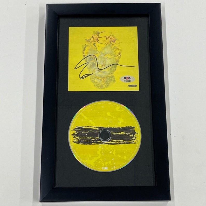 Ed Sheeran Signed Cd Cover Framed Psa/dna Subtract Autographed - Etsy