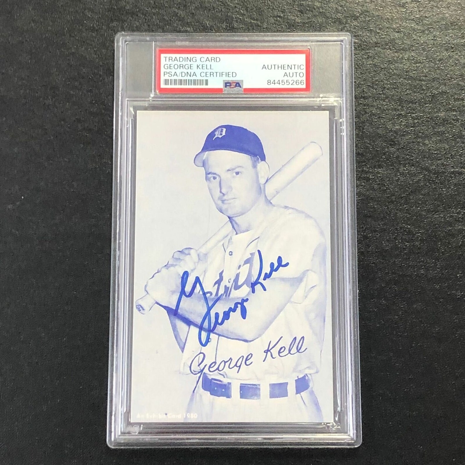 1980 Hall of Fame George Kell Signed Exhibit Card Psa/dna Auto - Etsy