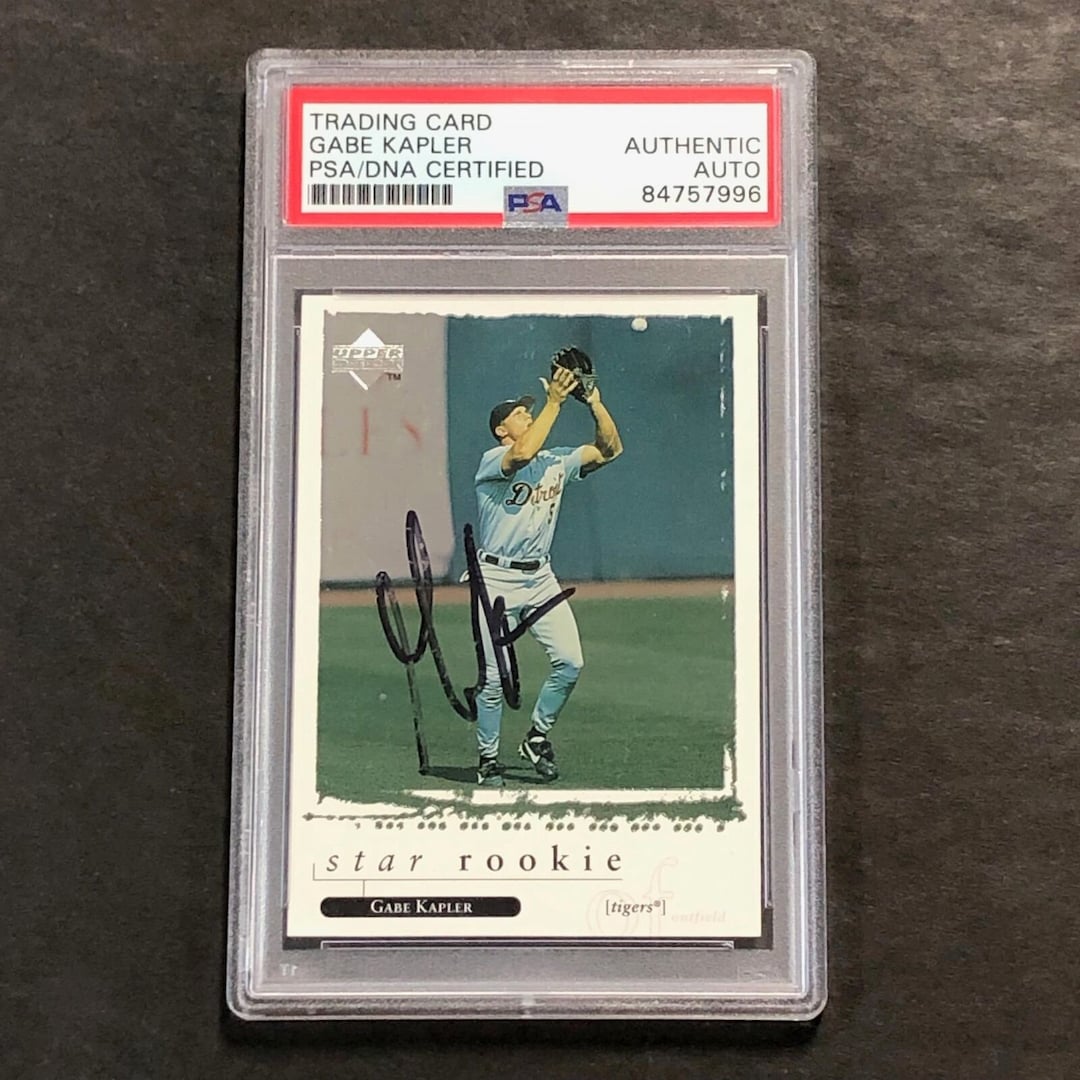 1998 Upper Deck 543 Gabe Kapler Signed Card Psa Slabbed Auto - Etsy