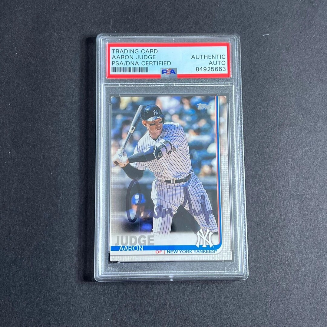 2019 Topps 150 Aaron Judge Signed Card Psa Slabbed Yankees - Etsy