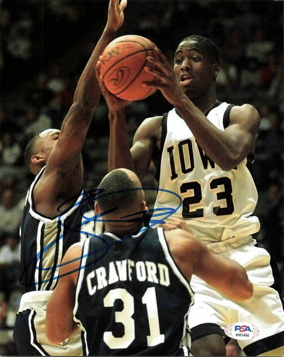Ricky Davis Signed 8X10 Photo Psa/dna Iowa Hawkeyes - Etsy