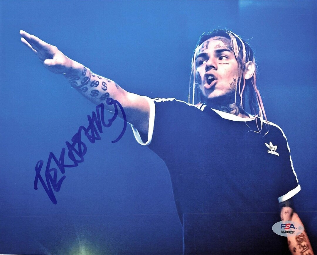 Tekashi 69 6ix9ine Signed 8X10 Photo Psa/dna Autographed Rapper Day69 ...