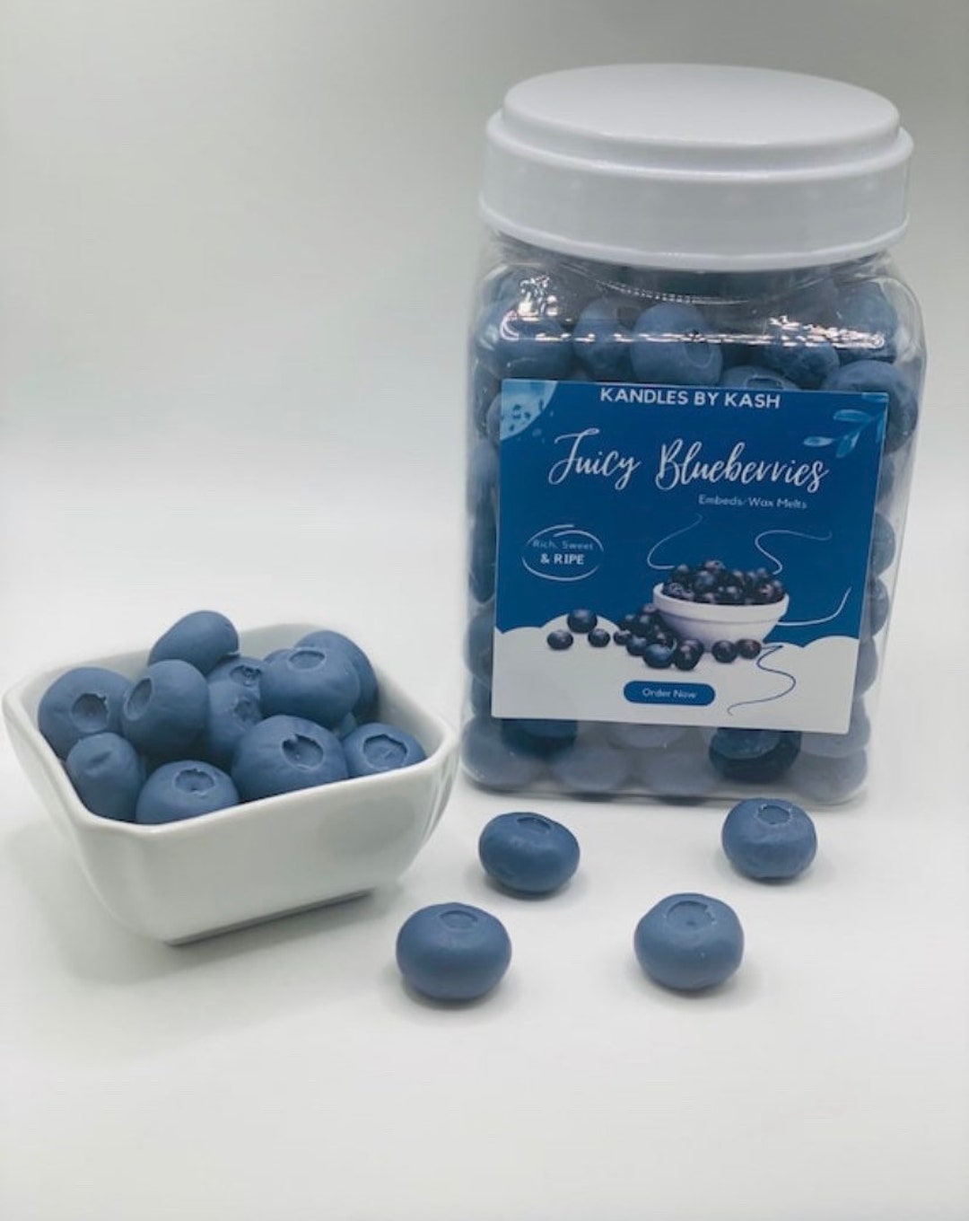 Juicy Blueberry Embeds, Waxmelts, Embeds for Candles, Gift Idea ...