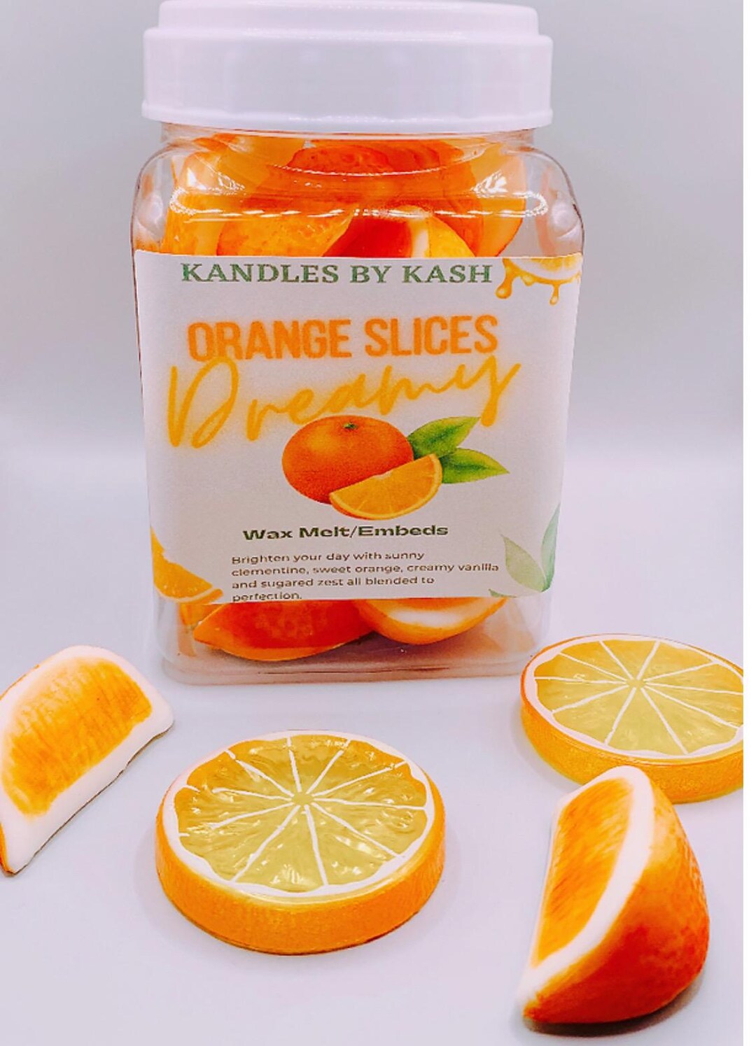 Dreamy Orange Slices Embeds, Fruity Waxmelts, Highly Scented, Candle ...