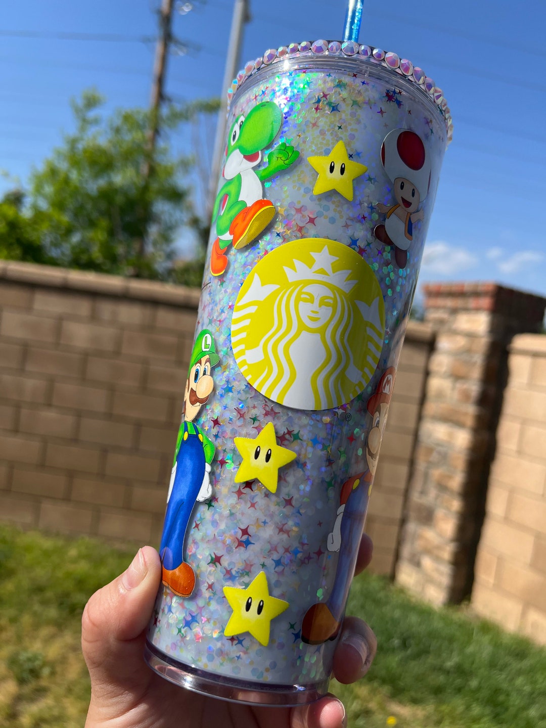 Mario Snow Globe Tumbler - Etsy