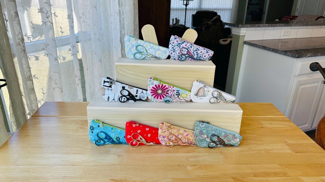 Handmade Zippered Embroidery Scissor Case With Matching Scissor for ...