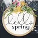 Spring Front Door Decor | Spring Door Hanger | Spring Door Sign ...