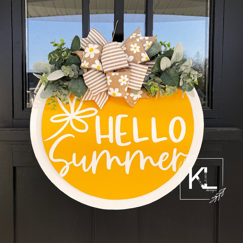 Summer Wreath Signs - Etsy