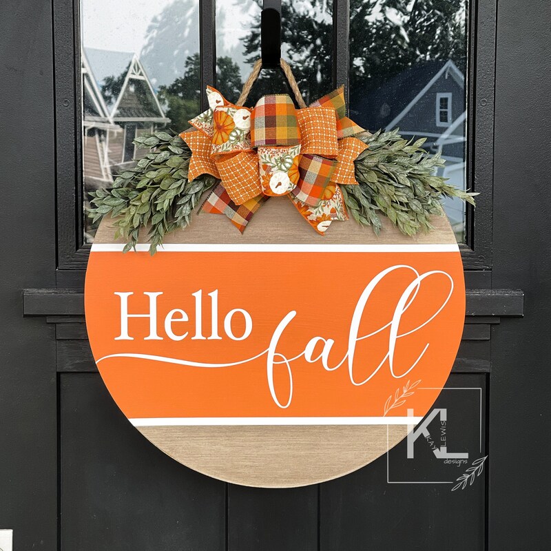 Fall Wreath Signs - Etsy