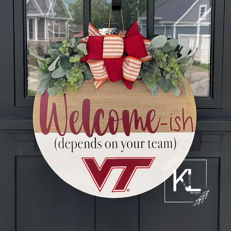 Virginia Tech Wreath - Etsy