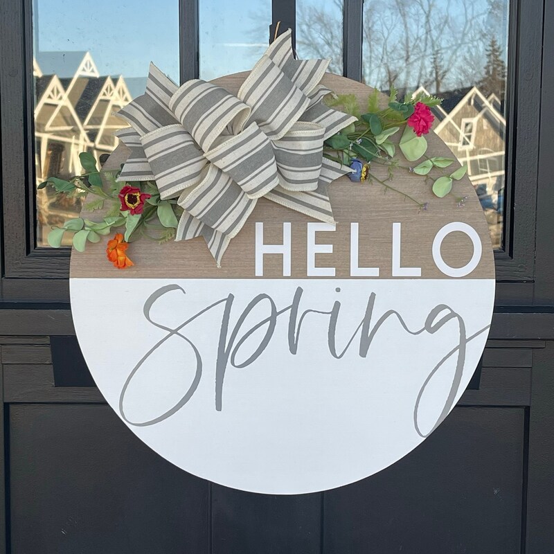 Spring Door Wreath - Etsy