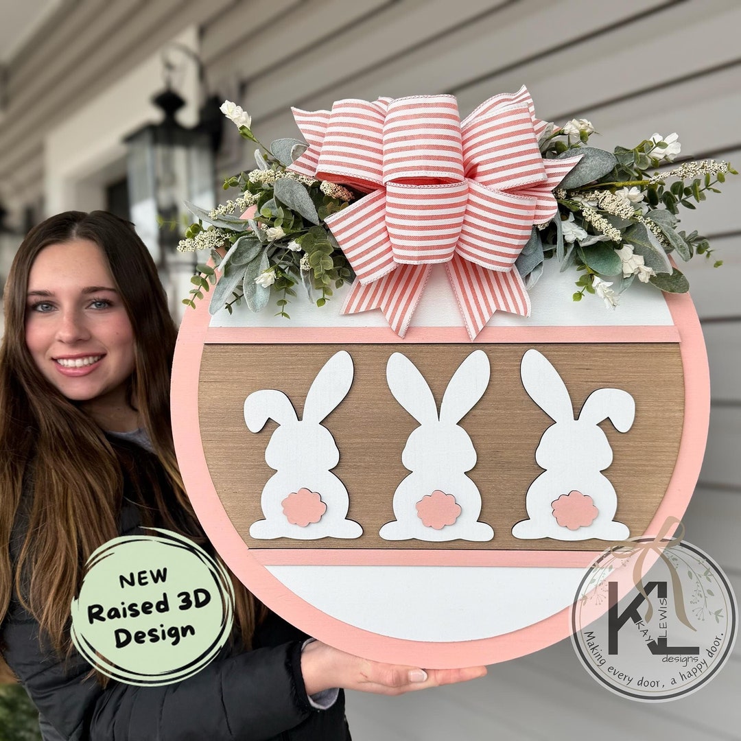 Easter Door Hanger | Easter Front Door Decor | Easter Door Wreath | Spring Door Hanger | Easter ...