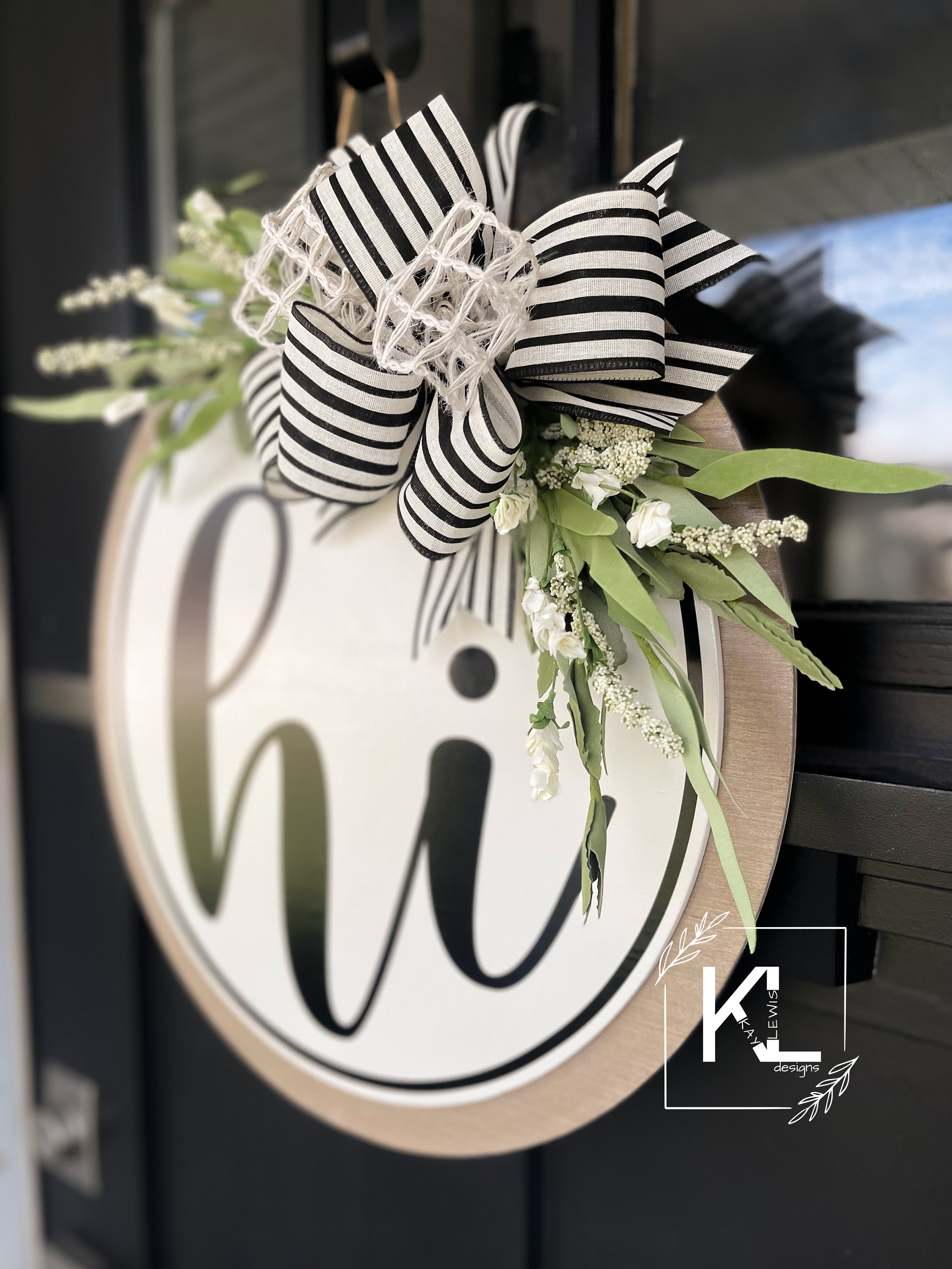 Front Door Decor | Welcome Sign | Hi Sign | Personalized | Front Door ...