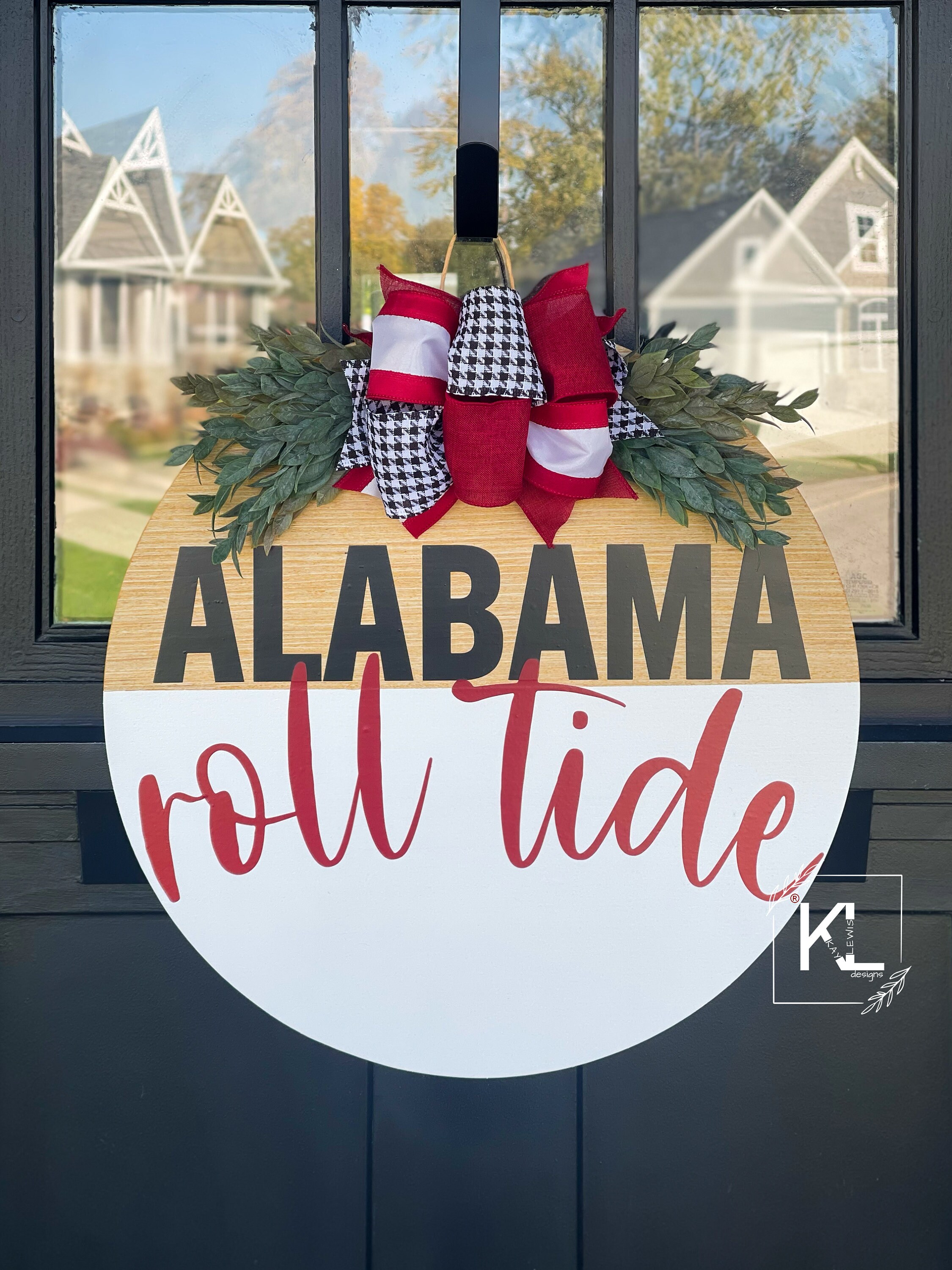 Alabama Front Door Decor | Alabama Wreath | Alabama Roll Tide Decor ...